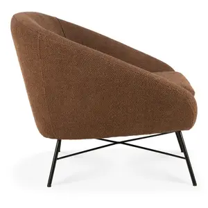 ETHNICRAFT Barrow Lounge Chair - Copper