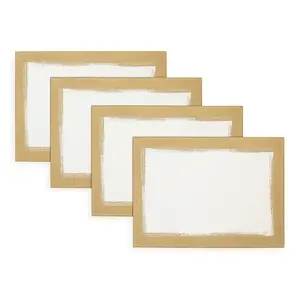 VILLEROY & BOCH Metallic Brushstroke Placemats, Set Of 4 - Ivory
