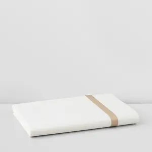 MATOUK Lowell Flat Sheet, King Ivory/champagne