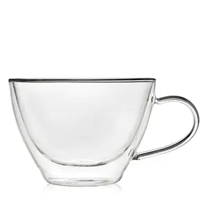 GODINGER Double Walled Glass Cappuccino Mug - Clear