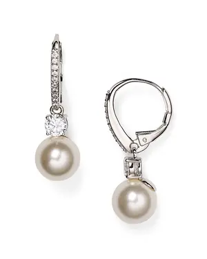 Nadri Drop Earrings - Silver