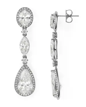 Nadri Nadri Drop Earrings Silver