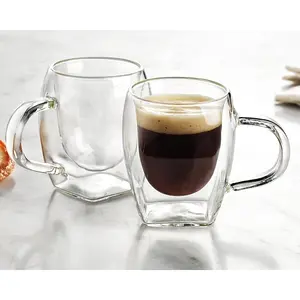 GODINGER Contessa Double Walled Espresso Cup, Set Of 2 - Clear