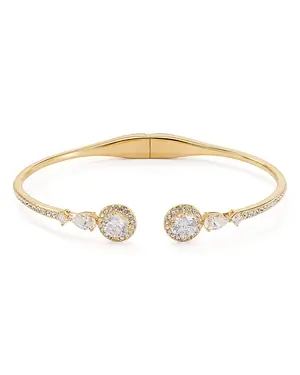 Nadri Pave Hinge Bracelet - Gold