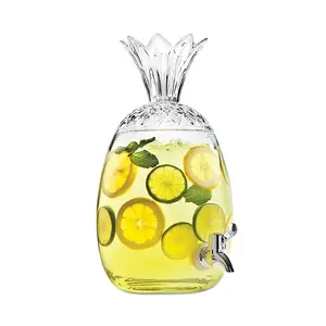 GODINGER Pineapple One Gallon Beverage Dispenser - Clear