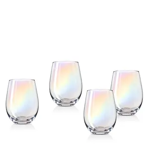 GODINGER Monterey Stemless Wine Glass, Set Of 4 - Clear