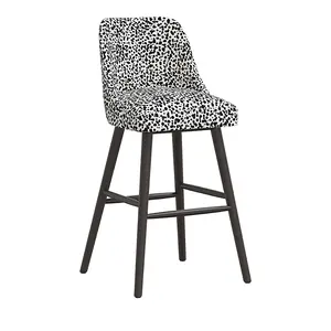 SKYLINE FURNITURE Sparrow & Wren Anita Bar Stool Modern Spot Cream Black