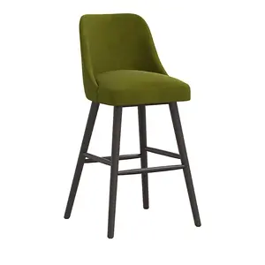 SKYLINE FURNITURE Sparrow & Wren Anita Bar Stool Velvet Applegreen