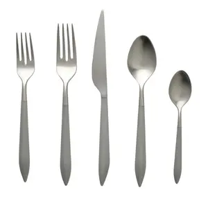 VIETRI Ares Argento & Light Gray Five-piece Place Setting Set Of 4