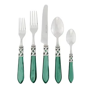 VIETRI Aladdin Antique Five-piece Place Setting Set Of 4 - Green