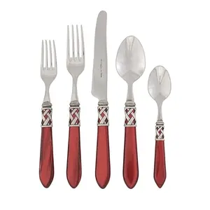 VIETRI Aladdin Antique Five-piece Place Setting Set Of 4 - Red