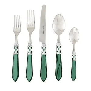 VIETRI Aladdin Brilliant Five-piece Place Setting Set Of 4 Green