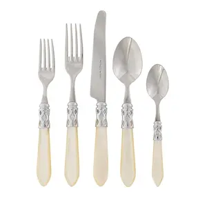 VIETRI Aladdin Brilliant Five-piece Place Setting Set Of 4 - Light Beige