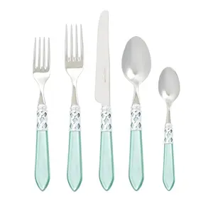 VIETRI Aladdin Brilliant Five-piece Place Setting Set Of 4 Turquoise