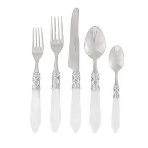 VIETRI Aladdin Brilliant Five-piece Place Setting Set Of 4 White