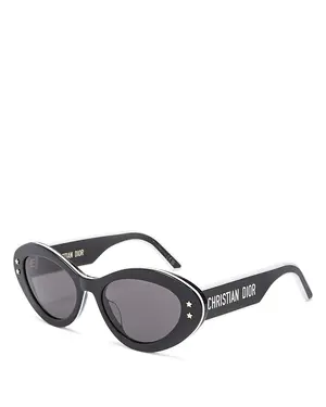 Dior Dior DiorPacific S1U Butterfly Sunglasses, 55mm Black/gray Solid