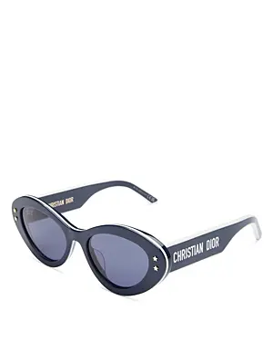 Dior Dior DiorPacific S1U Butterfly Sunglasses, 55mm Blue/blue Solid