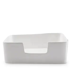 VIETRI Melamine Lastra Dinner Napkin Holder - White