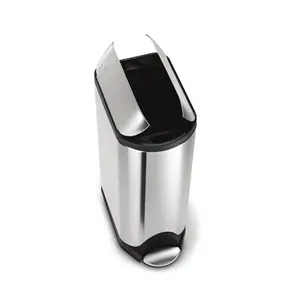 SIMPLEHUMAN 45 Liter Butterfly Lid Kitchen Trash Can