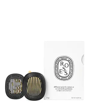 DIPTYQUE Roses Car Fragrance Diffuser And Refill Insert Set 0.07 Oz - No Color