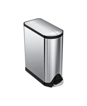 SIMPLEHUMAN 40 Liter Butterfly Lid Recycling Kitchen Trash Can