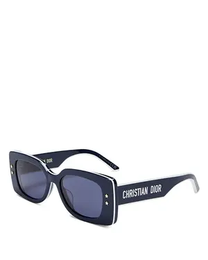 Dior Dior DiorPacific S1U Rectangular Sunglasses Black/blue Solid