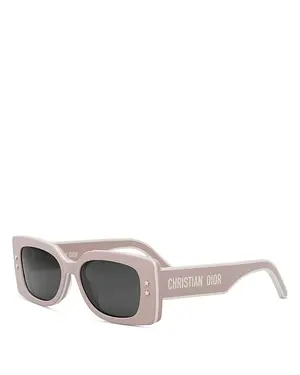 Dior Dior DiorPacific S1U Rectangular Sunglasses Pink/gray Solid