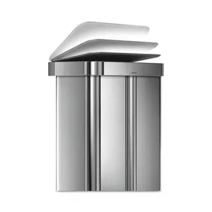 SIMPLEHUMAN 58 Liter Recycling Kitchen Trash Can With Liner Pocket