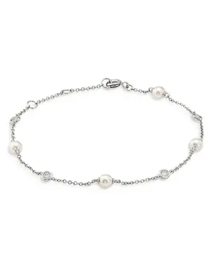Nadri Emilia Station Bracelet Rhodium