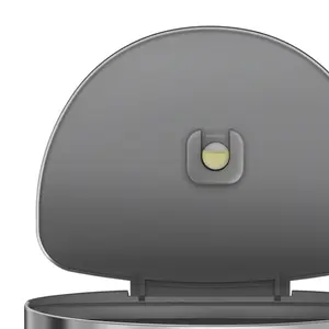 SIMPLEHUMAN 45 Liter Semi-round Liner Rim Kitchen Trash Can