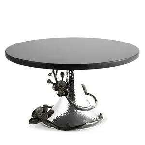 Michael Aram Black Orchid Cake Stand - Black Nickel Plate