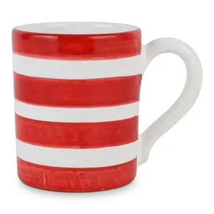 VIETRI Amalfitana Stripe Mug - Red