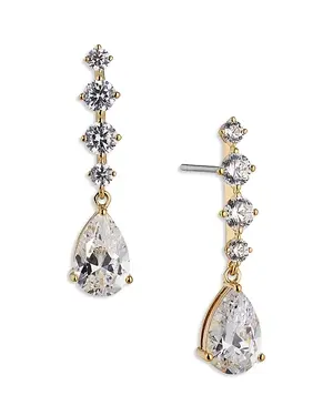 Nadri Invitation Only Pear Drop Earrings Gold