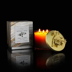 Michael Aram Cherry Blossom Candle With Lid, 13.5 Oz