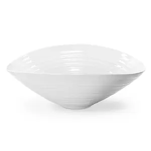 PORTMEIRION Sophie Conran Salad Bowl, Large - Silver