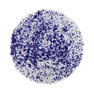 VIETRI Amalfitana Splatter Serving Bowl - Dark Blue