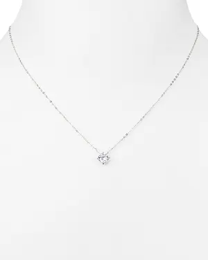 Nadri Pendant Necklace - Silver