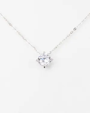 Nadri Pendant Necklace - Silver