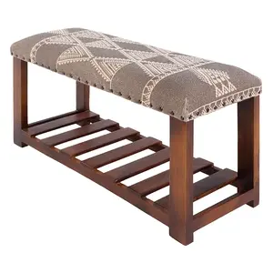 Livabliss Asmara Bench - Light Gray