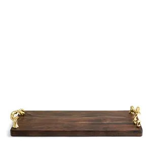 Michael Aram Vine Wood Board - Wood/gold