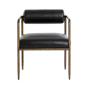 SUNPAN Ajani Dining Armchair - Charcoal Black