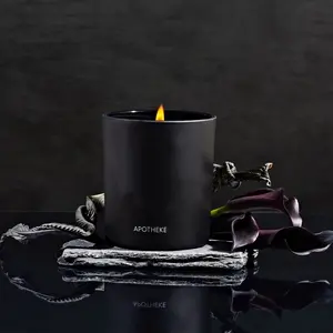 APOTHEKE Charcoal Scented Classic Candle, 10.5 Oz - Black