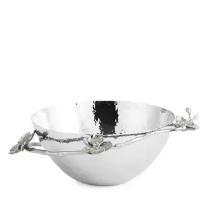 Michael Aram White Orchid Medium Serving Bowl - Stainless Steel