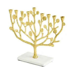 Michael Aram Botanical Leaf Menorah - Gold