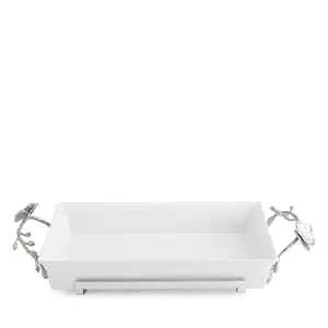 Michael Aram White Orchid 3-quart Casserole Dish - Silver