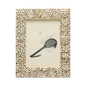 PIGEON AND POODLE Ismailia Spotted Gold Bone Frame, 5 X 7 Spotted Gold