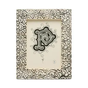 PIGEON AND POODLE Ismailia Bone Frame, 5 X 7 - Spotted Silver
