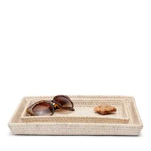 PIGEON AND POODLE Dalton Nested Trays, Set Of 2 - Whitewashed