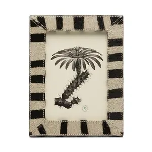 PIGEON AND POODLE Hana Zebra Print Frame, 5 X 7 - Black/white