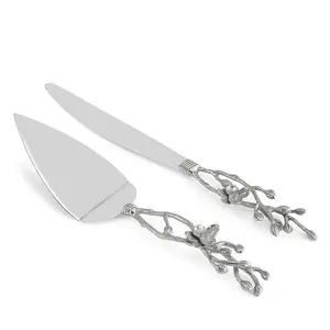 Michael Aram White Orchid Wedding Cake Knife & Server Set - No Color